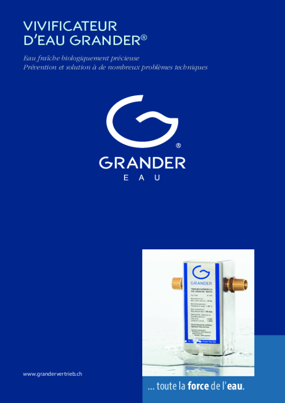 GRANDER®-Broschüren und Flyer